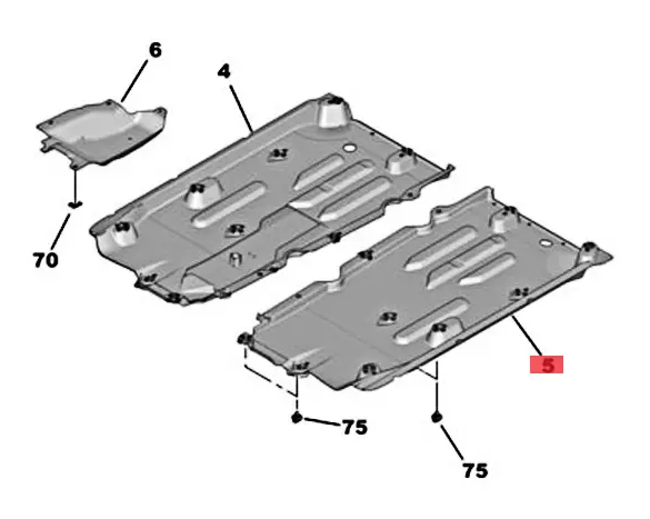 Citroen C3 Aircross (2017-2024) Taban Alt Sol Muhafaza Plastiği ...